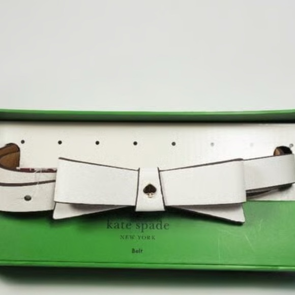 kate spade | Accessories | Nwt Kate Spade Ivory Bow Belt | Poshmark